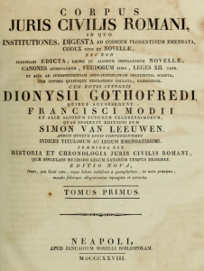 Fontes do Direito Romano – Corpus Juris Civilis – Criação e Estrutura ...